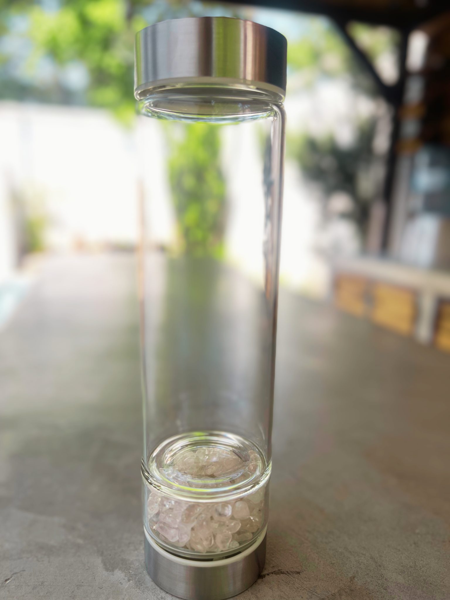 Botella Cuarzo Cristal – Tierra Cristales