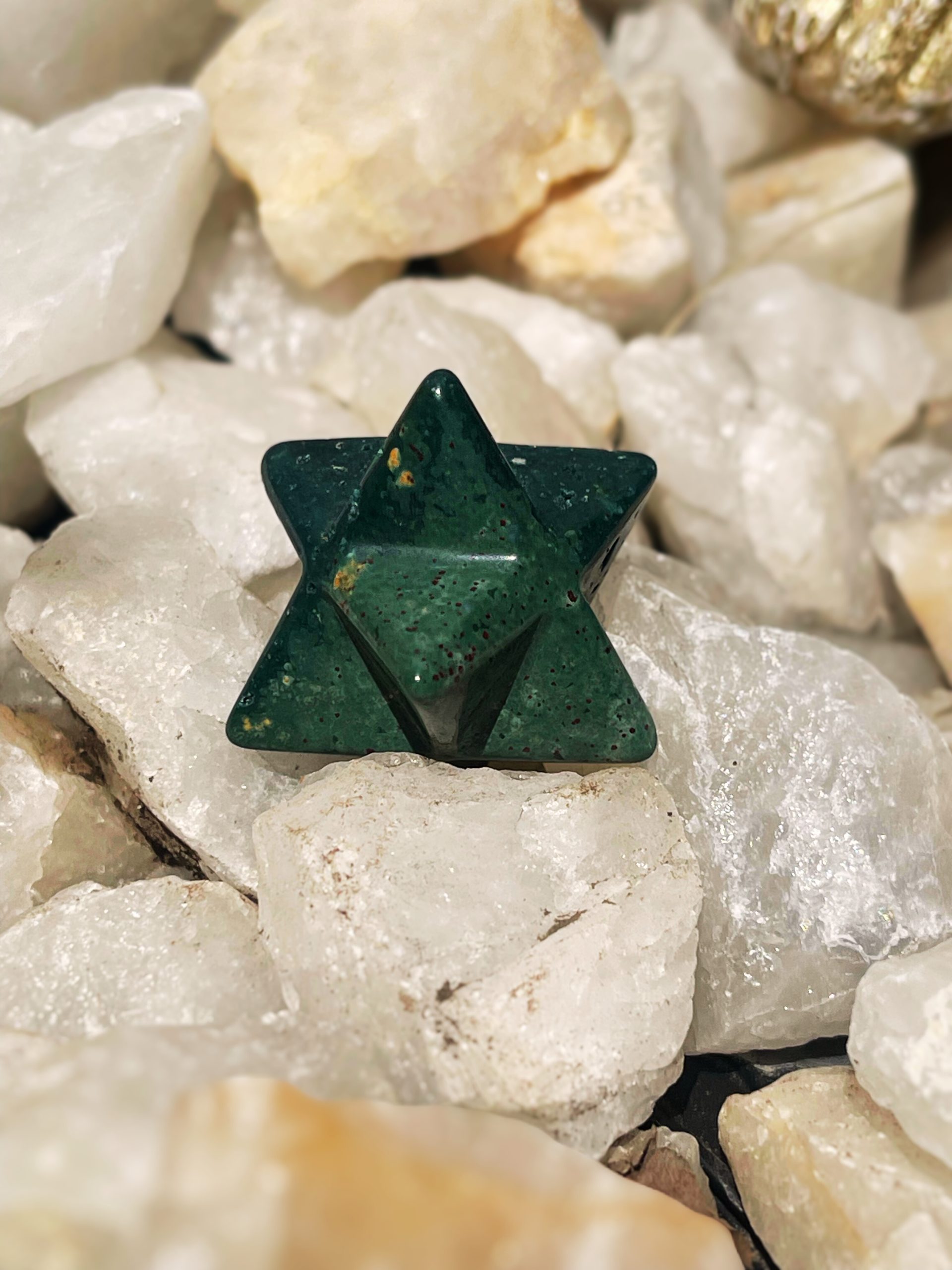 Merkaba Jaspe Verde – Tierra Cristales